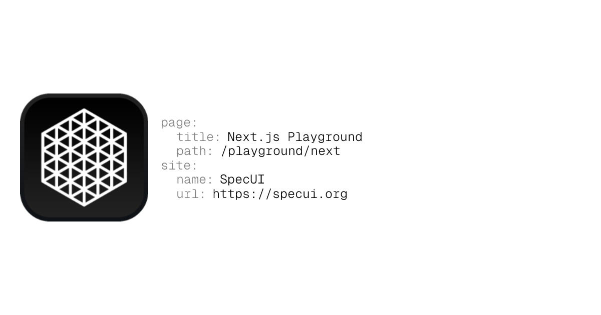 Next.js Playground - SpecUI